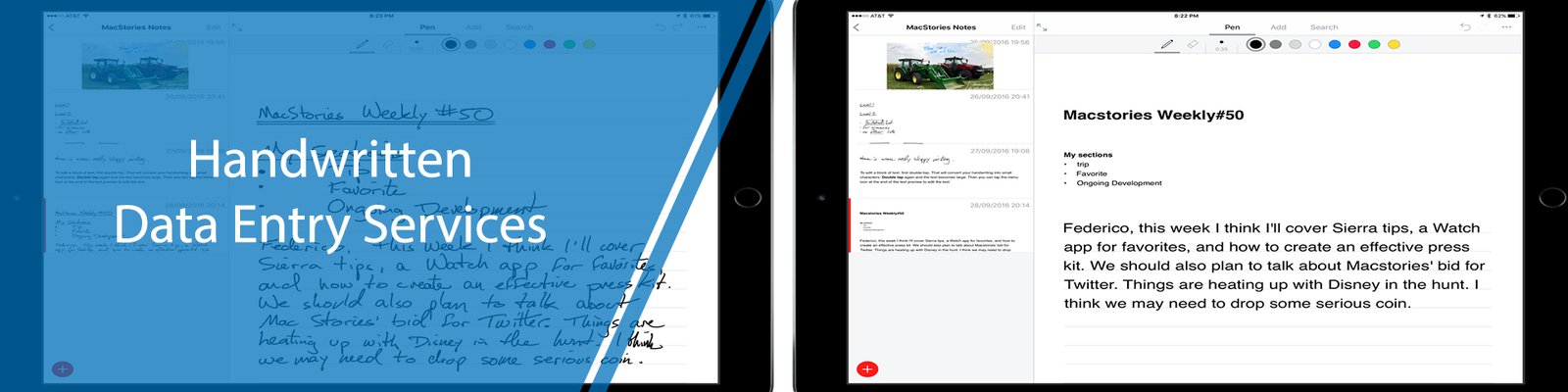 Handwritten Data Entry Services | Printed Data Entry Services in India